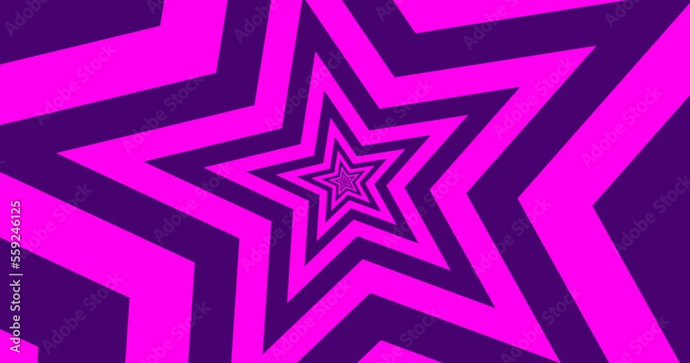 Animated blooming pink blue star geometric pattern background animation ...