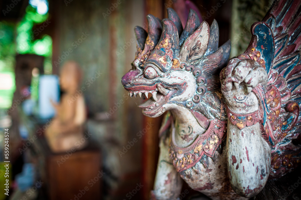 Dragon traditional statue. Bali, Indonesia Stock Photo | Adobe Stock