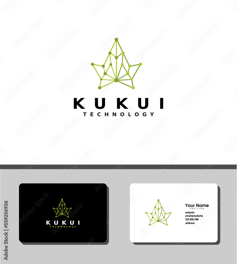 Kukui technology logo Stock Vector | Adobe Stock