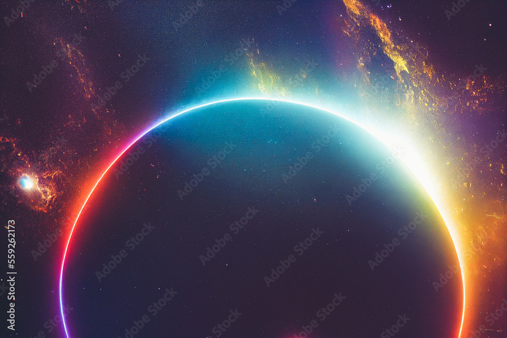 Splendid scenic outer space vibrant color starry galaxy universe in ...