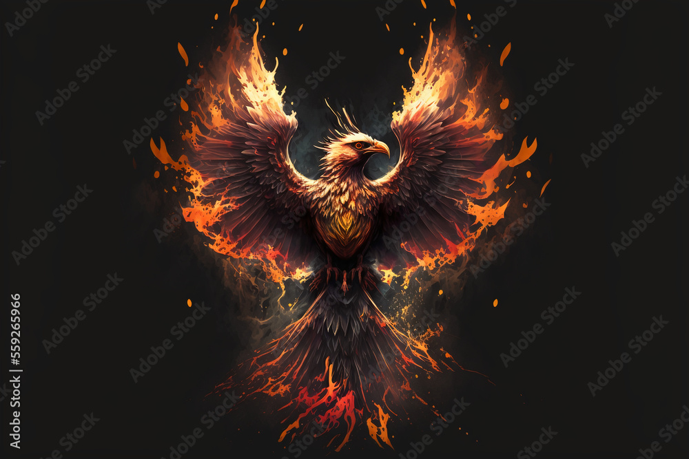 Phoenix bird, immortal bird from Greek mythology and other cultures ...