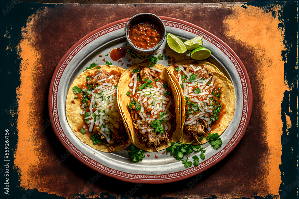Tacos de birria or birria tacos, typical Mexican food. Mexican ...