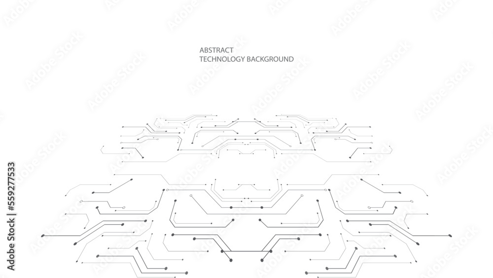 Gray and white technology background image Line design for ...
