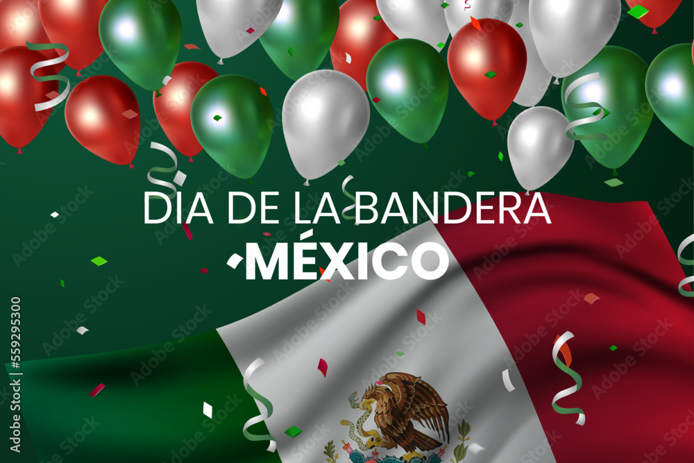 Mexico Flag Day Background. February 24. 24 de Febrero, Dia de la ...
