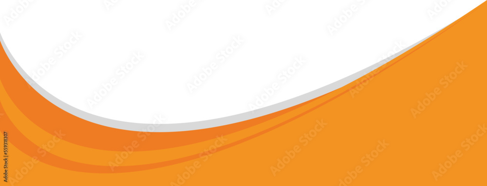 Yellow curved border header and footer Stock Vector | Adobe Stock