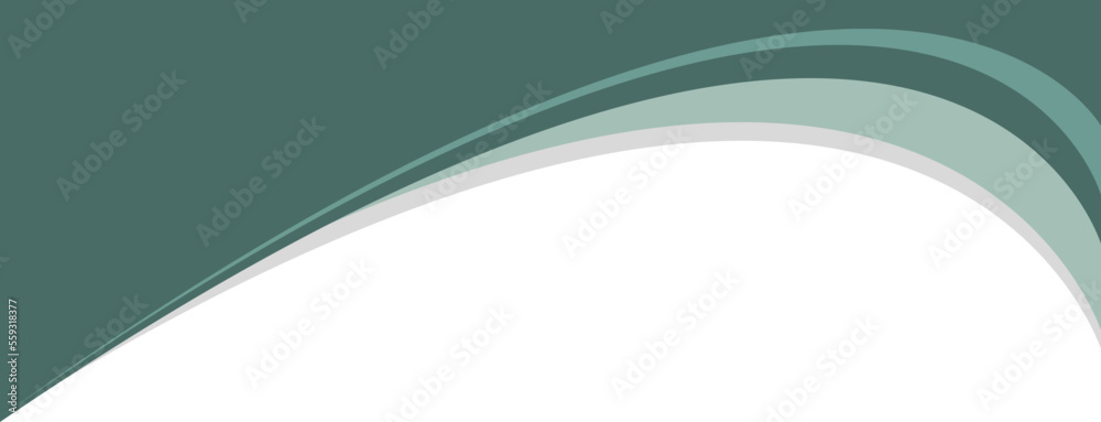 Green curved border header and footer Stock Vector | Adobe Stock