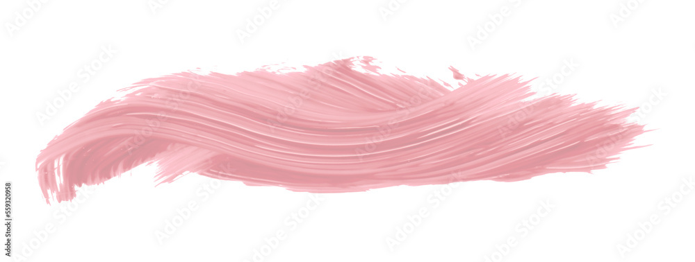 Shiny pink brush isolated on transparent background. pink watercolor ...