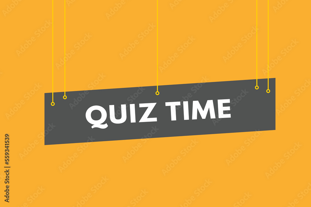 quiz time text Button. quiz time Sign Icon Label Sticker Web Buttons ...