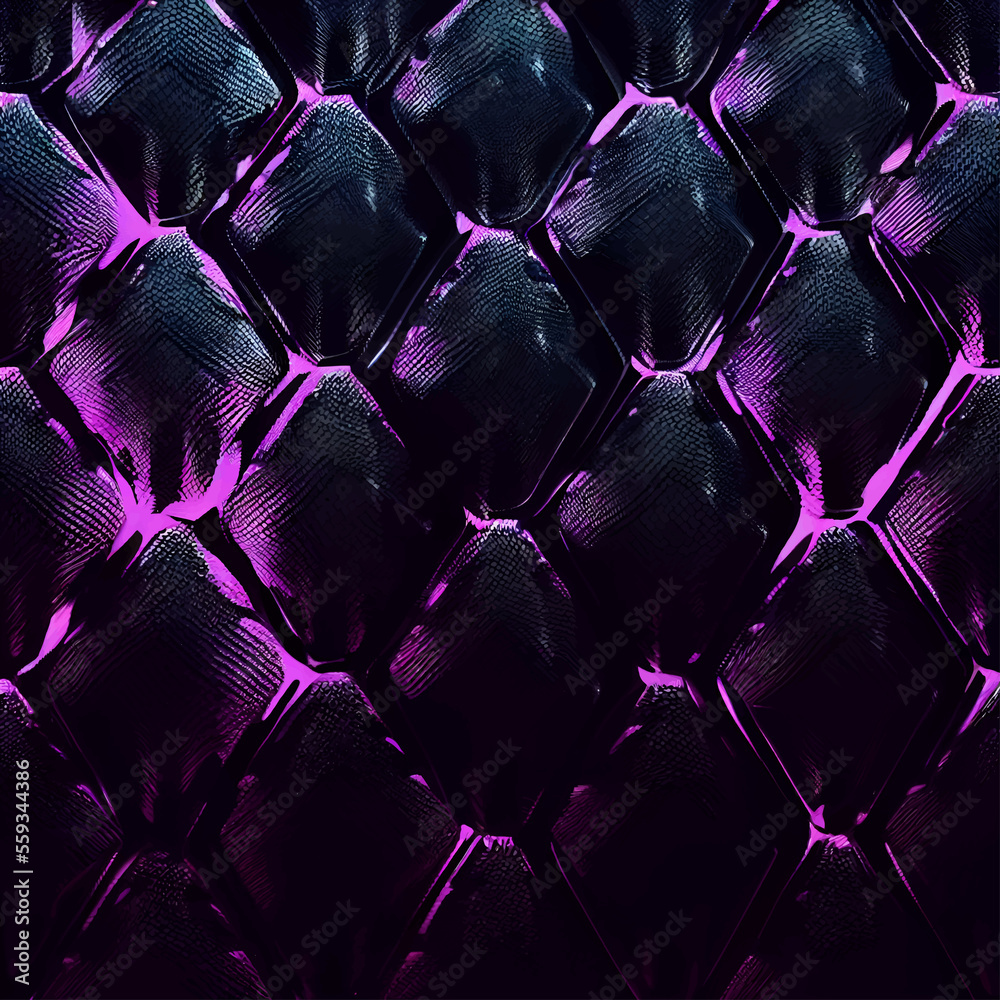 ภาพประกอบสต็อก Skin scale texture, purple leather texture, dragon skin ...