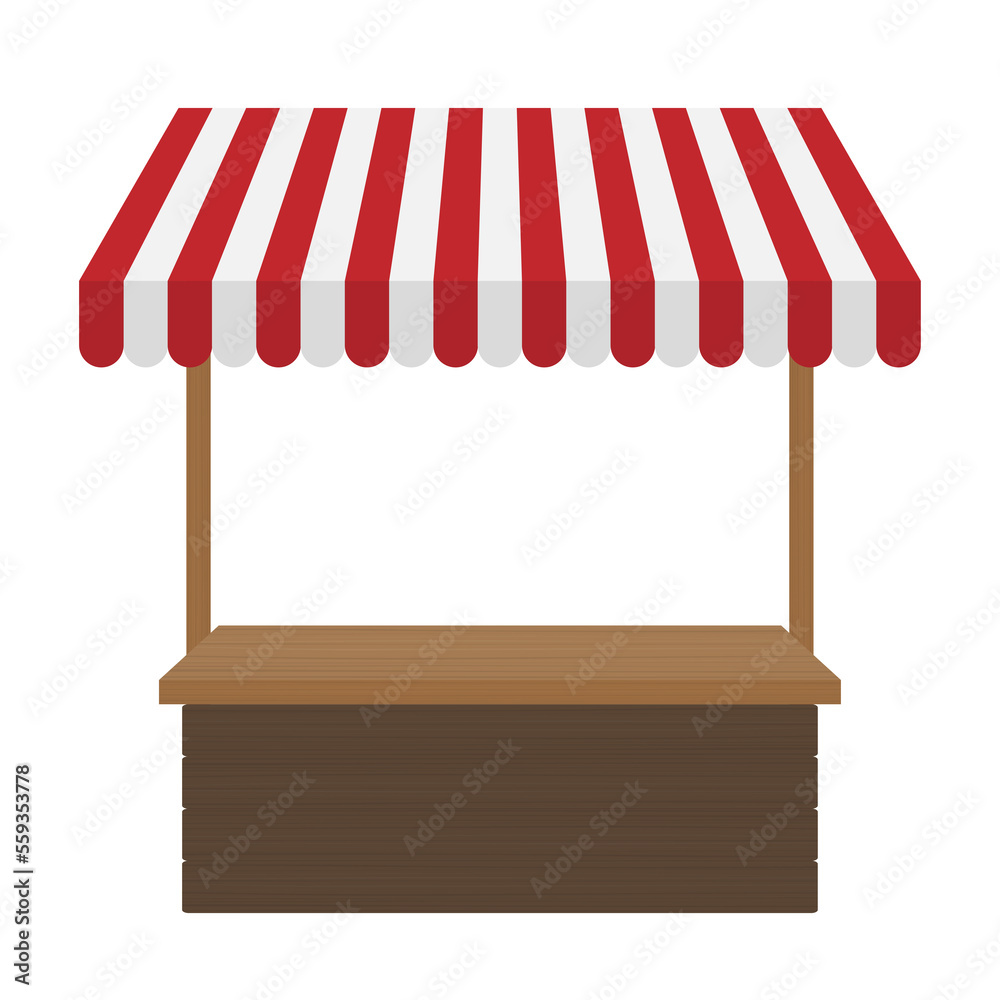 Food Cart Isolated on PNG white transparent background, Vector ...