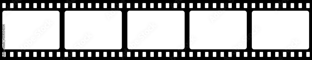 Vecteur Stock Filmstrip. Retro film strip frame on transparent ...