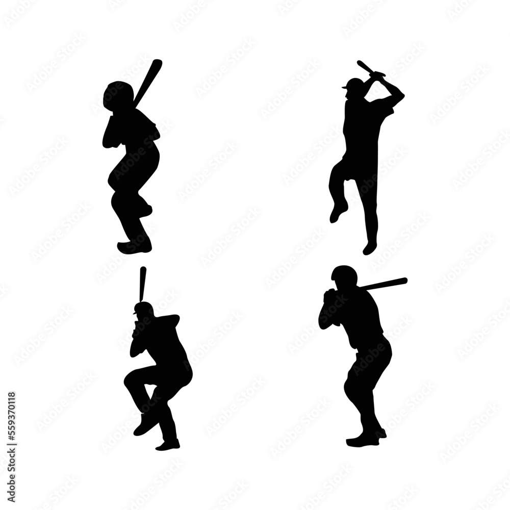 baseball player icon vektor Stock Vector | Adobe Stock