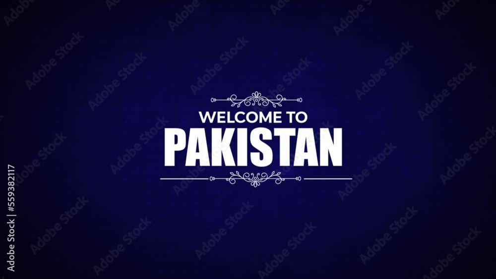 Video „Welcome to Pakistan logo animation video, Welcome Pakistan to ...