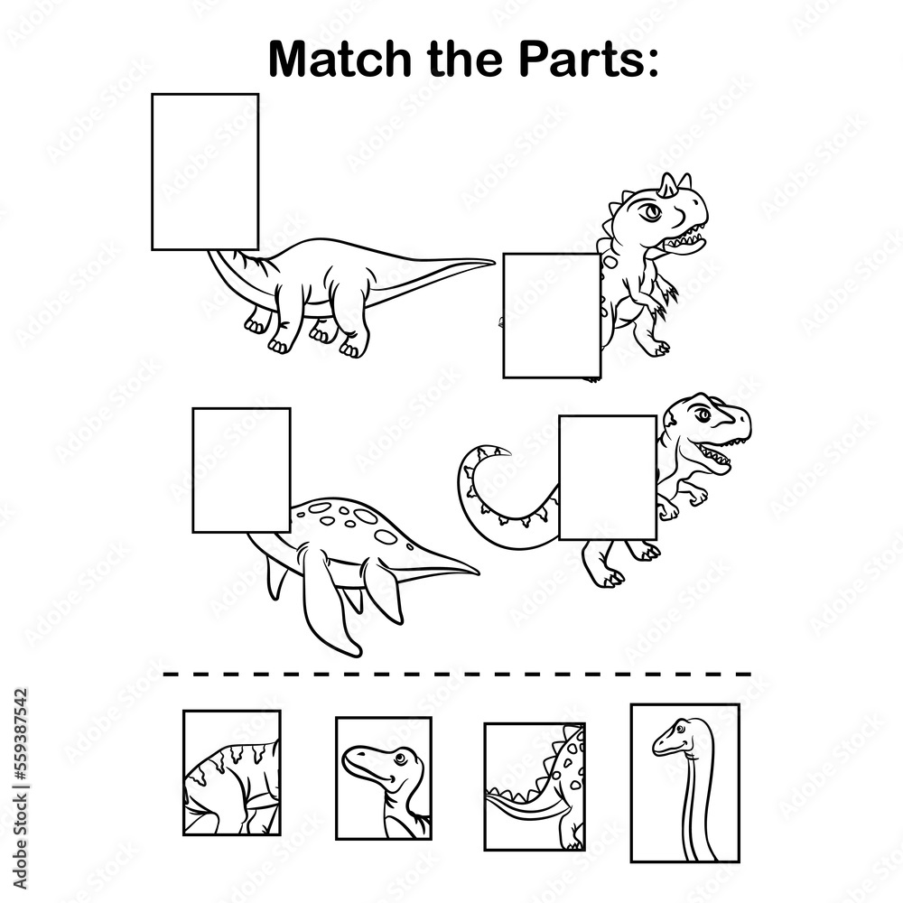 Matching children educational game. Activity for preschool kids and ...