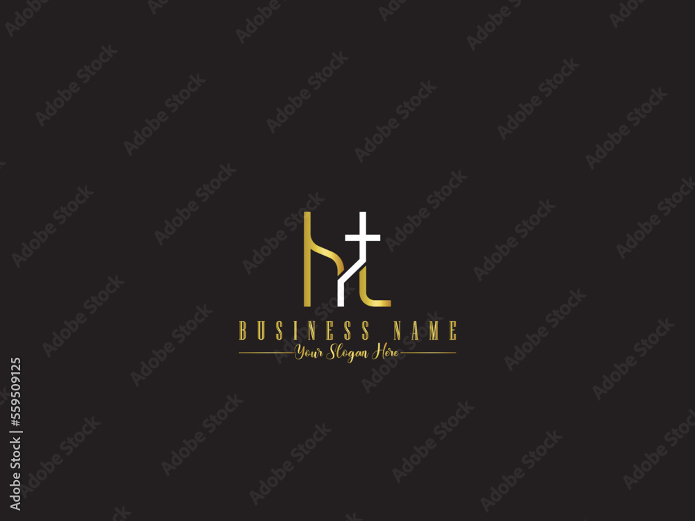 Initial HT Luxury Logo, Typography Ht Logo Letter Design Anniversary ...