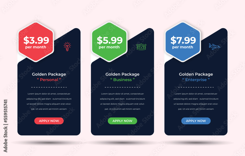 Poster Web pricing table design for business, Pricing table design ...