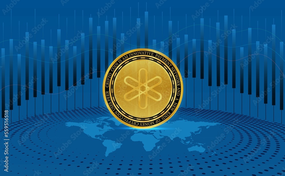 virtual coins and their logos. dent virtual currency logo. 3d ...