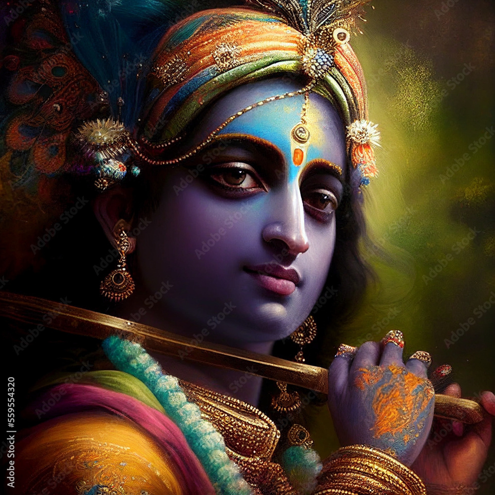 Krishna Kaanha maakhan chor murli manohar kanhaiya vishnu avatar murli ...