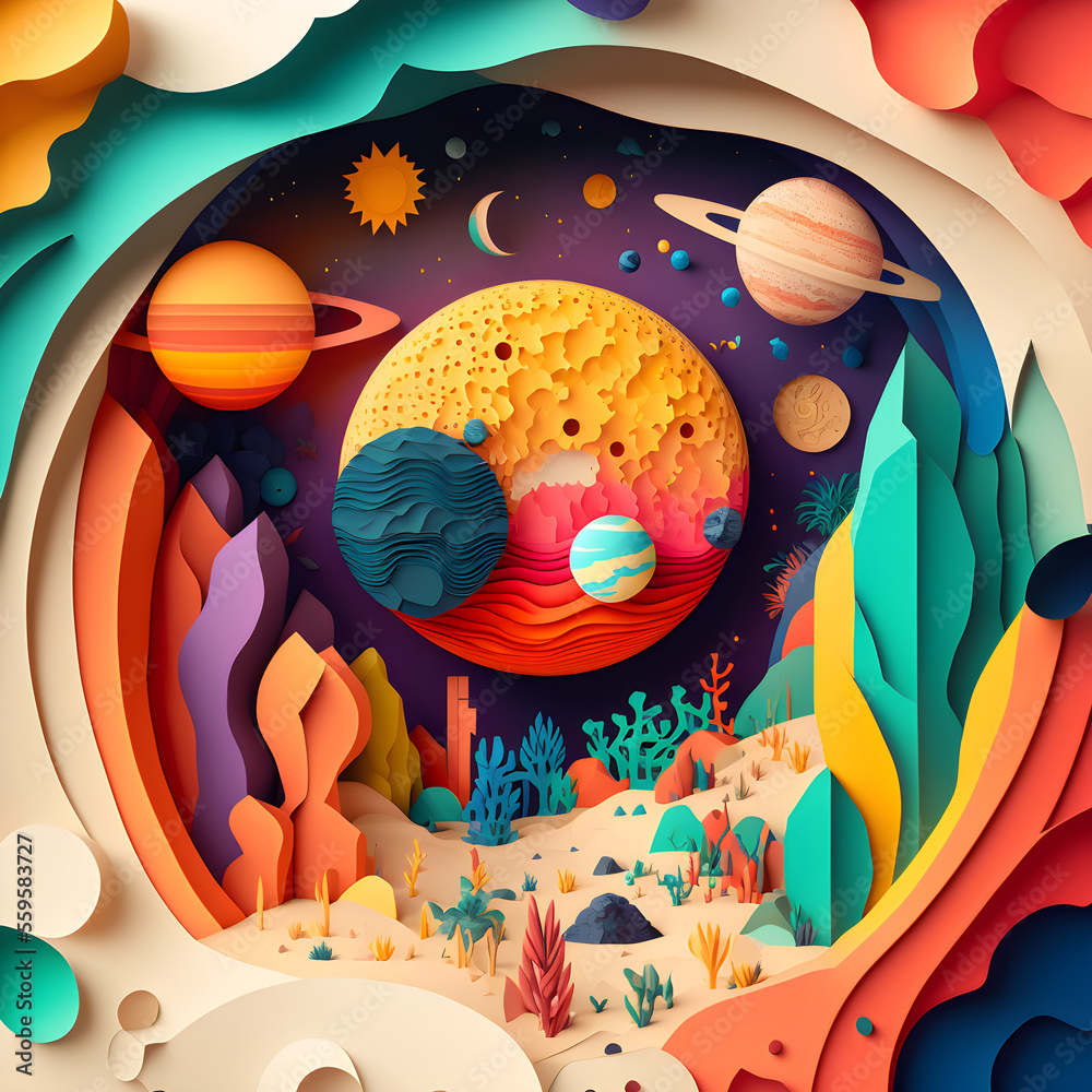 Diorama Planets Starts