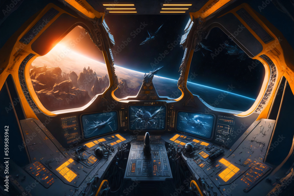 futuristic spaceship interior design, alien space craft cockpit ... futuristic spaceship interior design, alien space craft cockpit ...