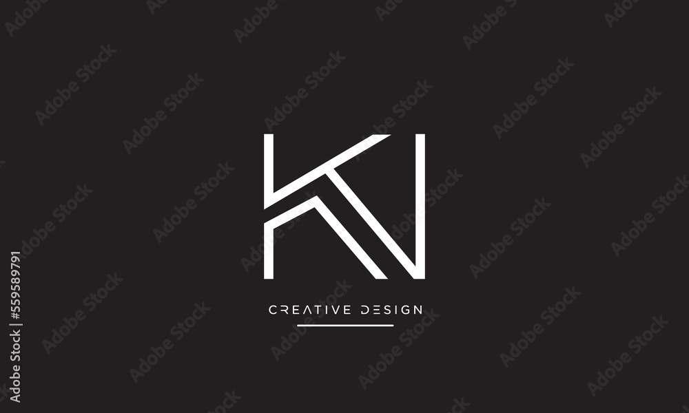 KN, NK Alphabet Letters Logo Monogram Stock Vector | Adobe Stock