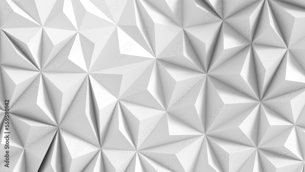 polygon plexus white background 3d illustration, minimal low poly geometric design. Can be used ...