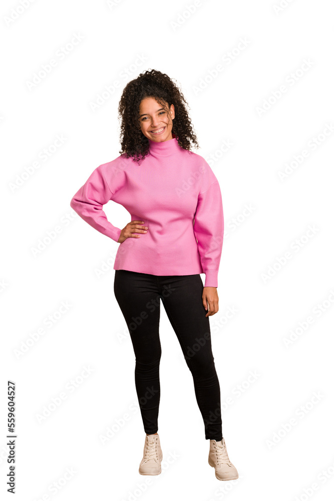 Full body young african american woman cut out isolated Stock Photo ...