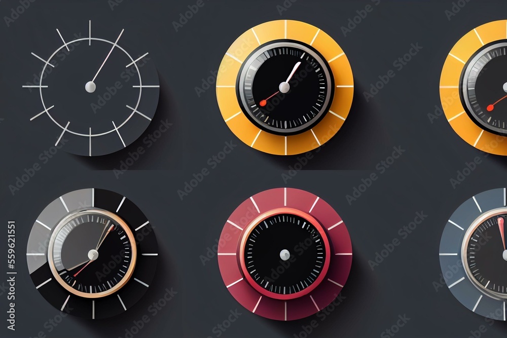 Timers icon set on transparent background. Stopwatch symbol. countdown Timer vector illustration ...