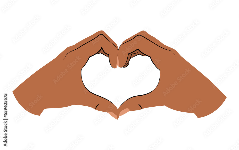 Corazón. Manos formando un corazón con los dedos. PNG Stock ...