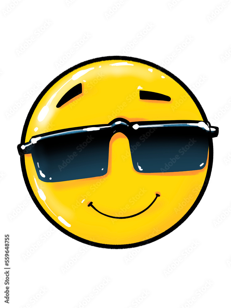 round cartoon face and various shapes show facial expressions and ...