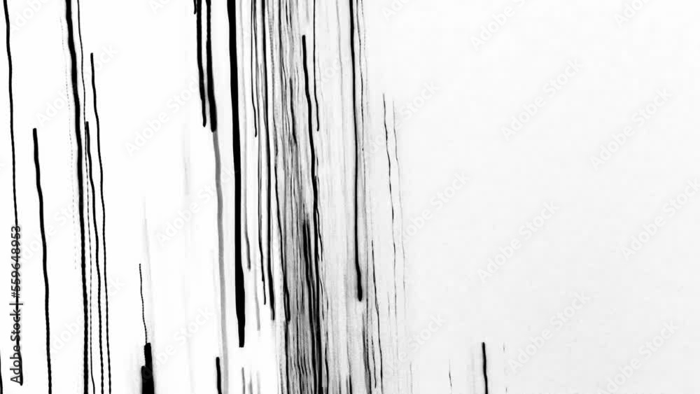 Monochromatic animation of black and white grunge pencil doodle ...