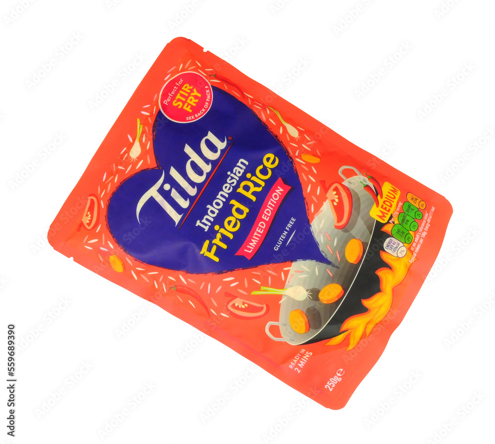 Tilda Indonesian fried rice in a limited edition microwaveable 250g ...