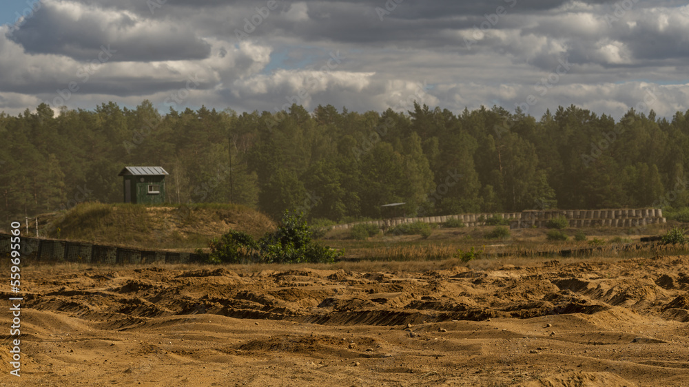 Military training ground in Poland-a place to train military units from ...