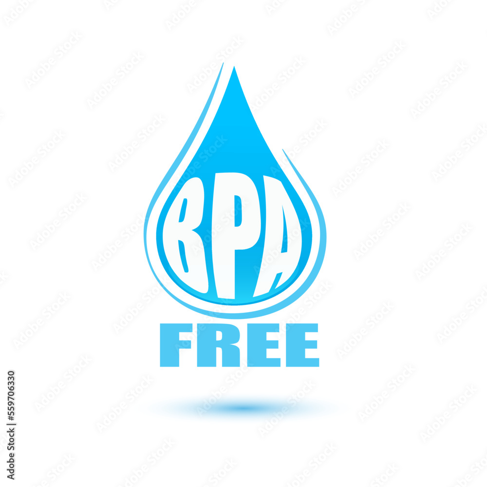 BPA free vector certificate icon. No bisphenol A and phthalates. Sign ...