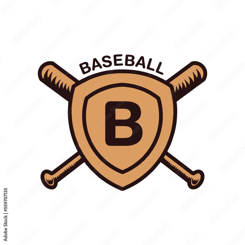 baseball Logo Esport Vector Design badge illustration Symbol Icon Stock ...