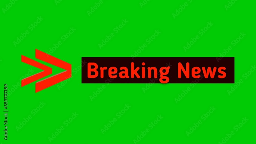 Breaking News green screen. Green screen Breaking News intro. Animated ...