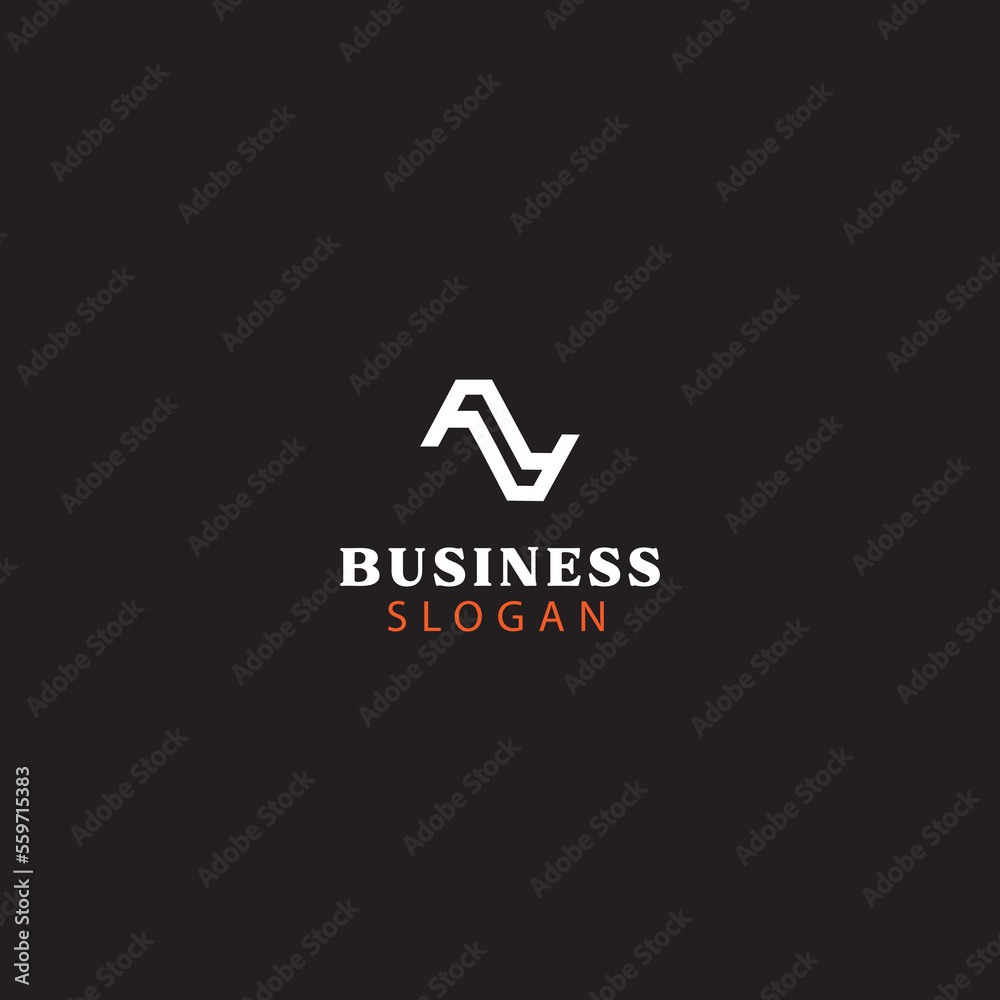 Waving letter N Flag logo design Stock Vector | Adobe Stock