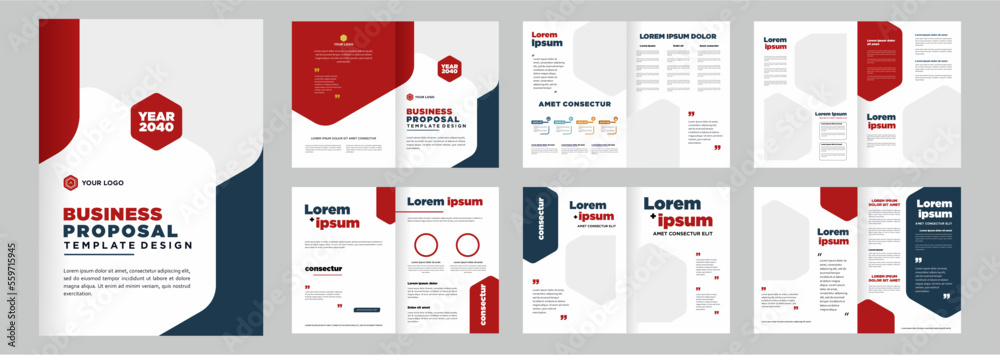 Company profile proposal template layout design multipage business ...