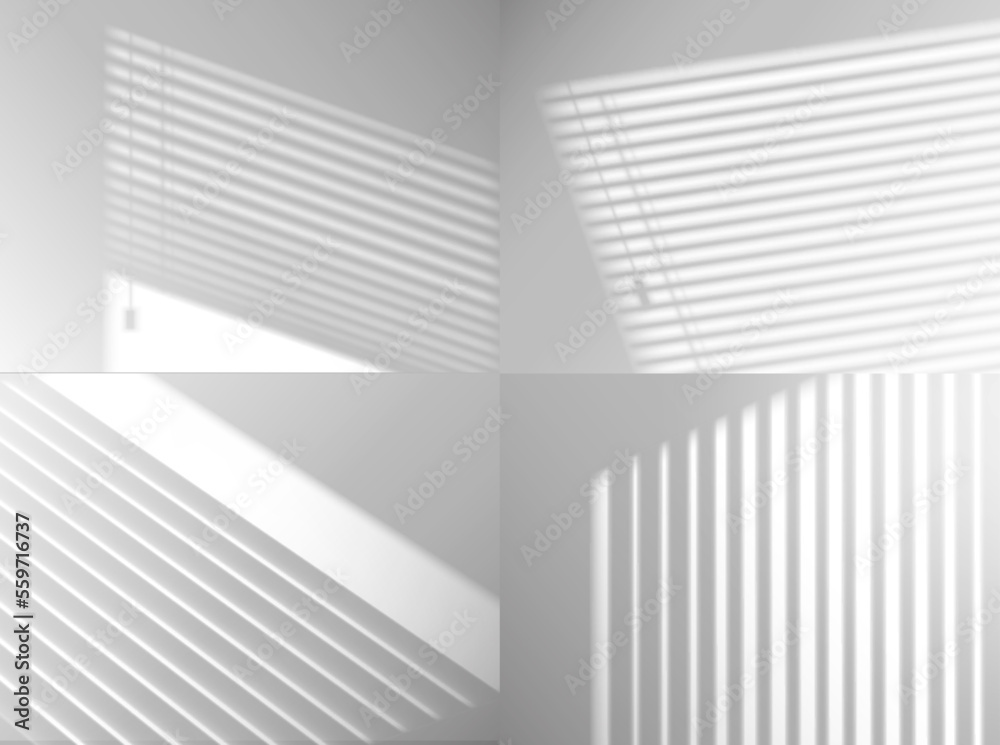Blinds window shadow light overlay background. House blinds shadow ...