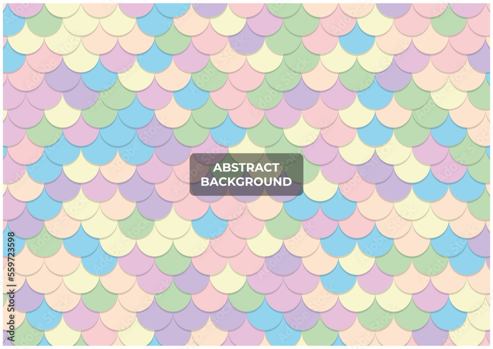 colorful fish scale seamless pattern background template Stock Vector ...