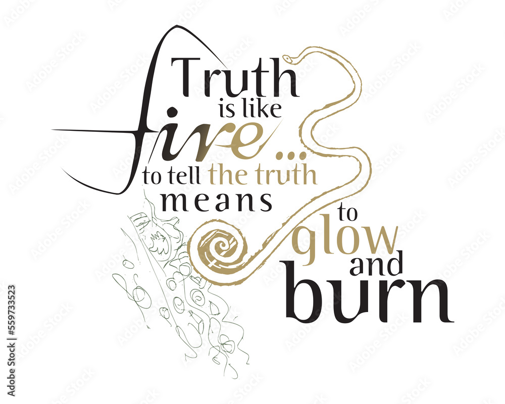 Telling the truth is like fire, glow and burn- Gustav Klimt's ...