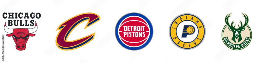 NBA All Conferences team logos Stock Vector | Adobe Stock