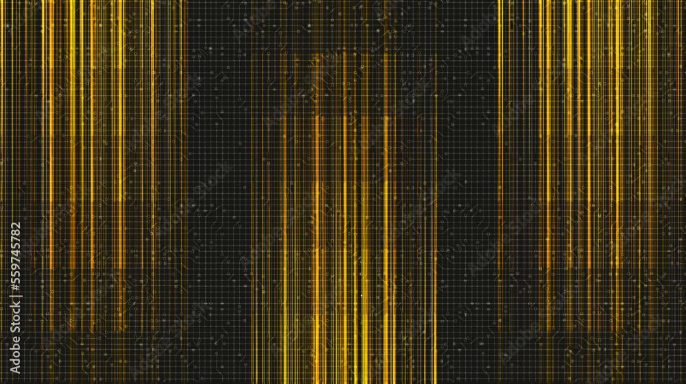 Golden Light Digital Network Technology Background,Hi-tech and Speed ...