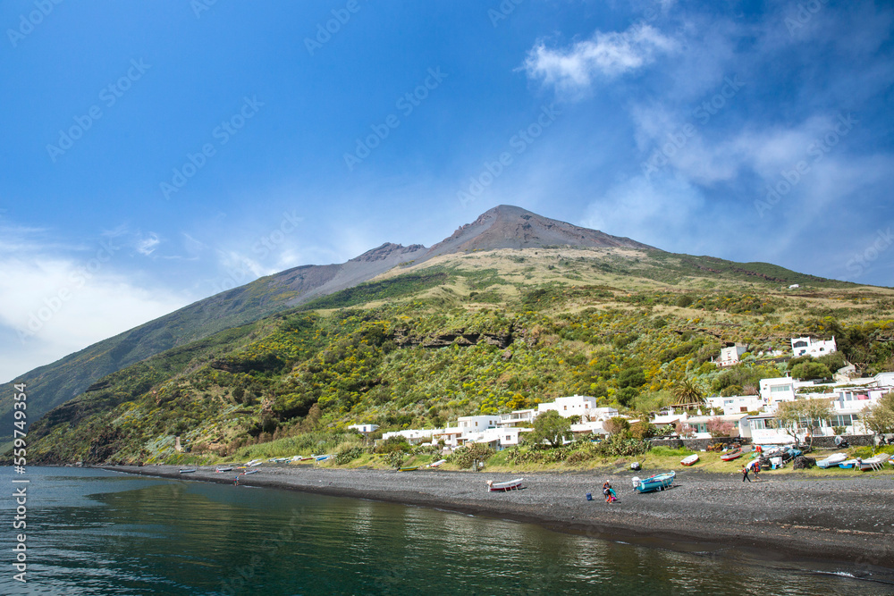 Stromboli Volcano, Italy Stock Photo | Adobe Stock