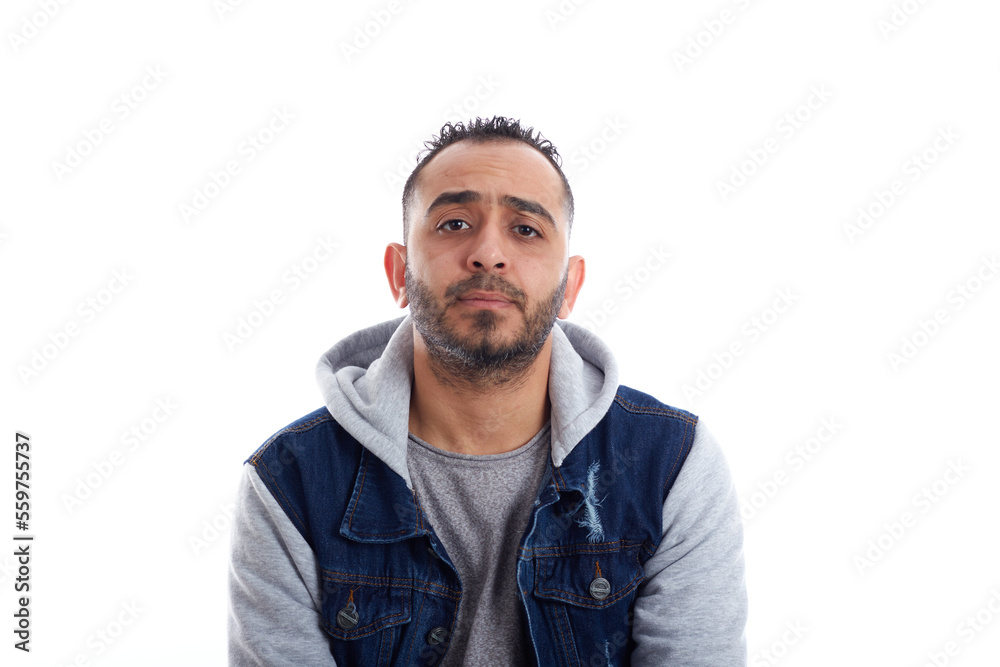 Fotka „Handsome young male laughing out loud at funny meme he found on ...