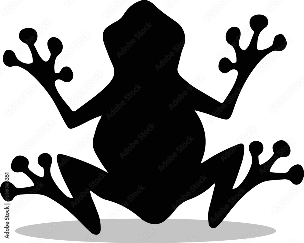 Vetor de Frogs Silhouette, cute Frogs Vector Silhouette, Cute Frogs ...