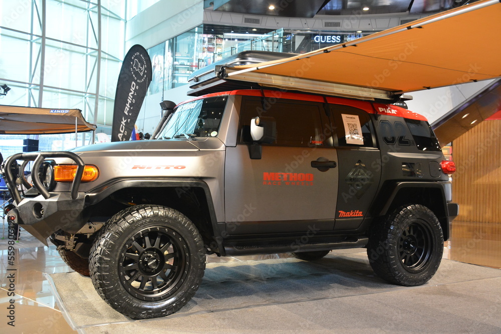 Toyota fj cruiser at Concept one offroad rigs display in Quezon City ...