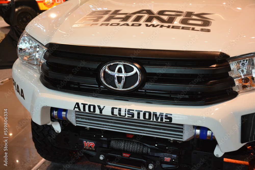 Toyota hilux pick up at Concept one offroad rigs display in Quezon City ...