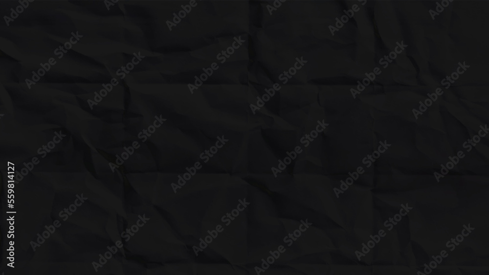 Black paper sheet texture. Black crumpled paper texture pattern. Rough ...