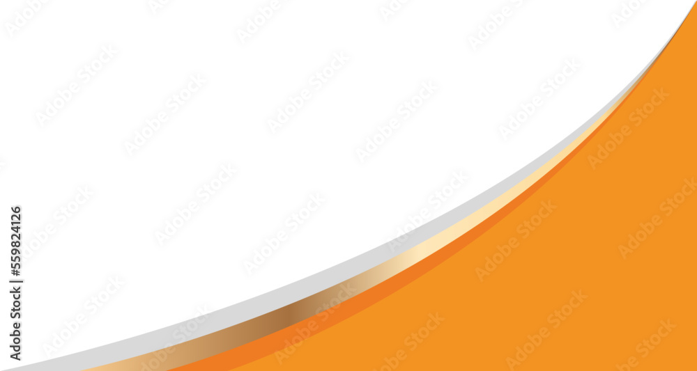 Orange border header and footer Stock Vector | Adobe Stock